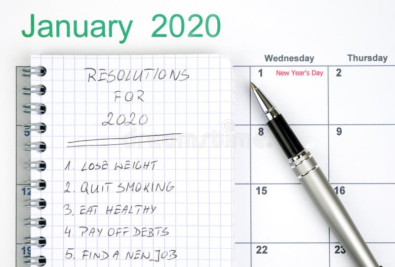 New Year s Resolutions stock image. Image of dedicated - 35650437