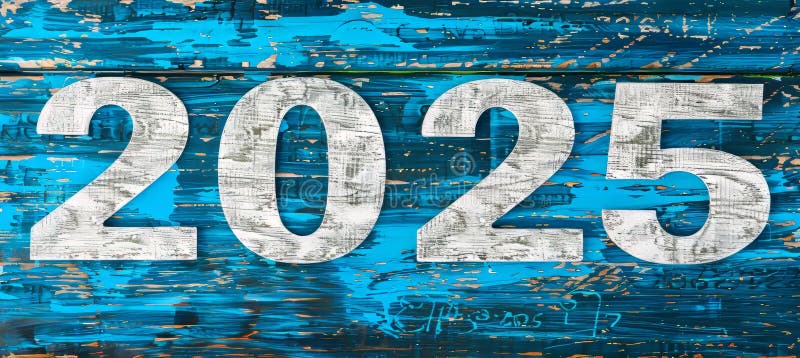 New Year S Start Athletics Track Marked with 2025 Number, Symbolizing ...