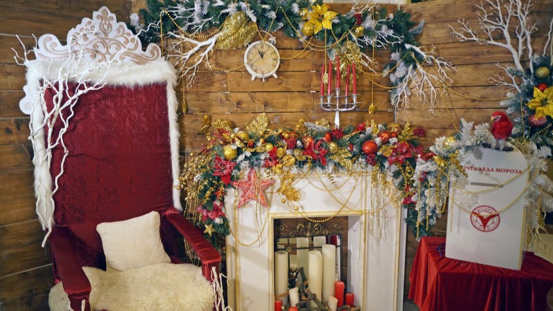 New Year S Style. Interior Elements. Stock Photo - Image of decorations ...