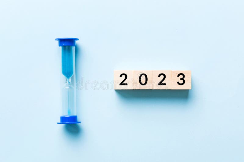 New Year 2023 Sand Timer. Resolution, Time, Plan, Goal, Motivation ...