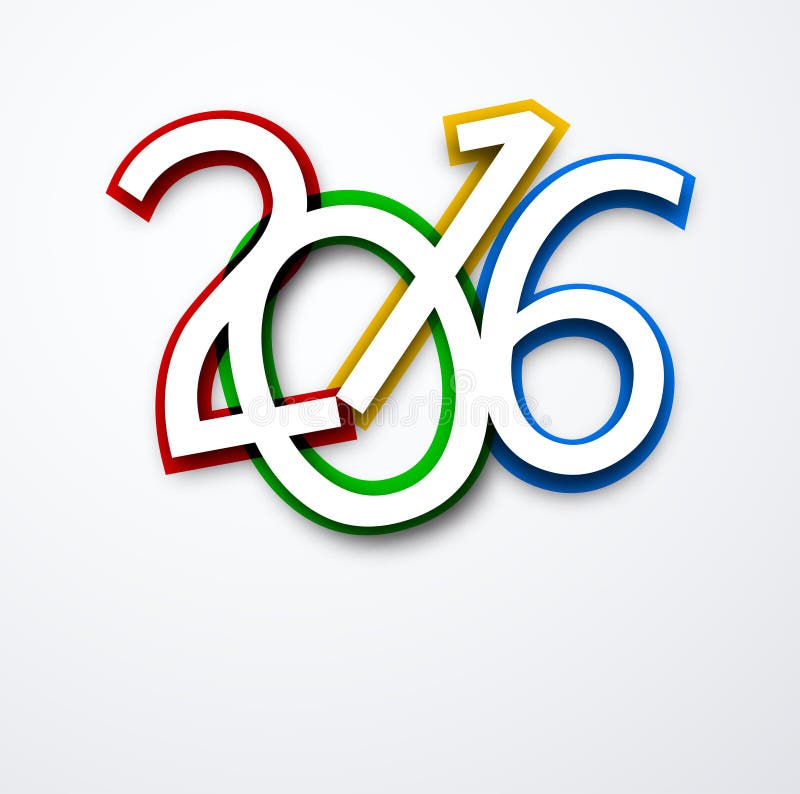 2016 New Year sign stock vector. Illustration of decoration - 63047564