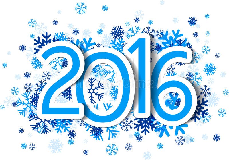 2016 New Year card stock vector. Illustration of client - 61344671