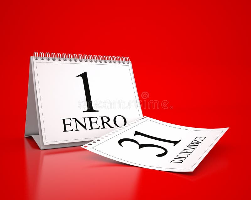 Spanish Calendar January Stock Illustrations – 1,299 Spanish Calendar ...