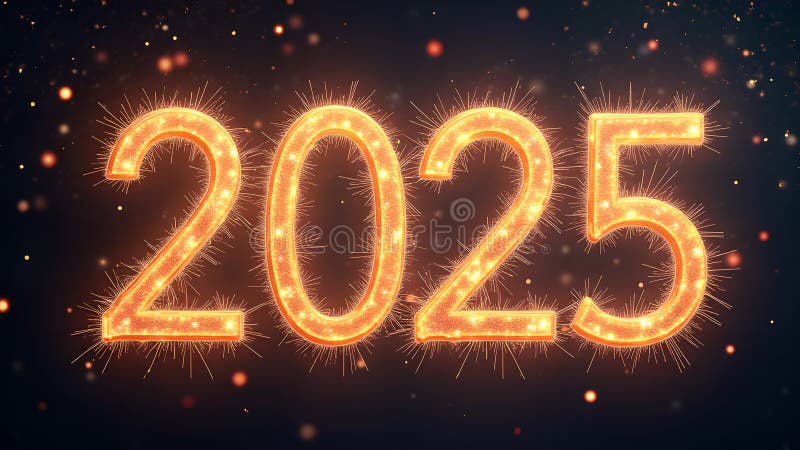 2025 New Year Sparkler Celebration. Concept of Future, Hope, and New ...