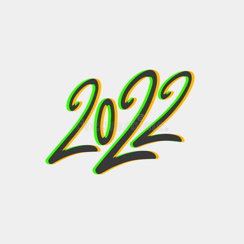 New year 2022 symbol stock vector. Illustration of decorative - 236109392