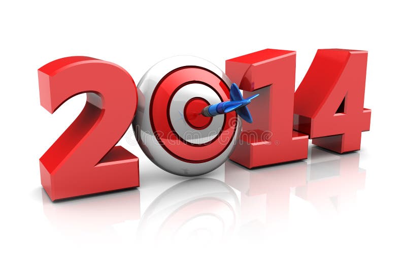New year target stock illustration. Illustration of date - 34663901