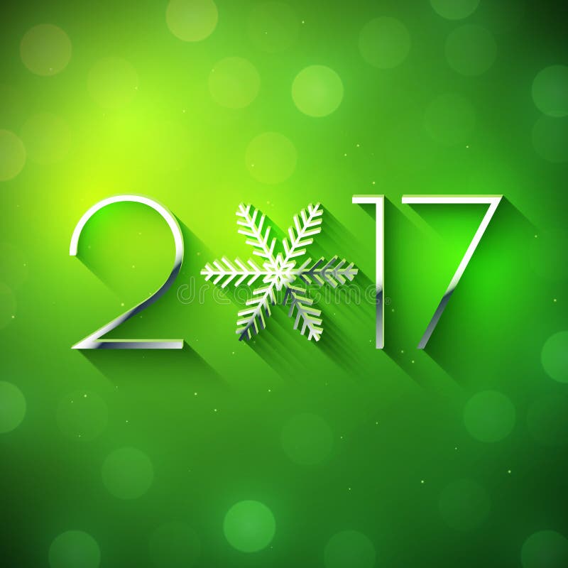New Year 2017 text design stock vector. Illustration of happy - 78146998