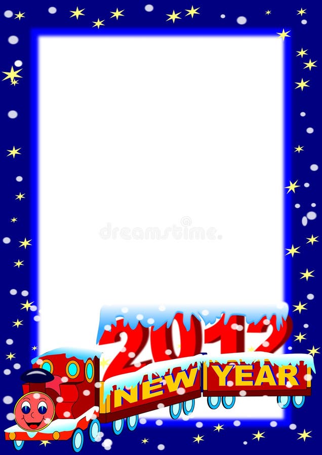 New Year train 2010 stock vector. Illustration of gift - 11954035