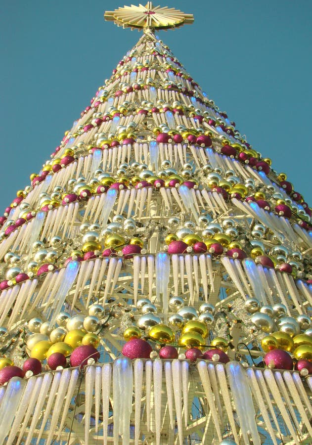New Year tree stock image. Image of illumination, tree - 7633773