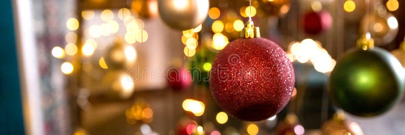 New Year Tree Art Installation Made with String Lights and Christmas ...