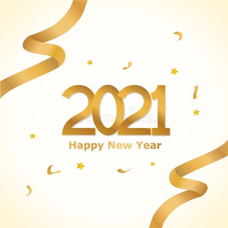 New Year 2021 Vector Gold Theme AD250 Stock Vector - Illustration of ...