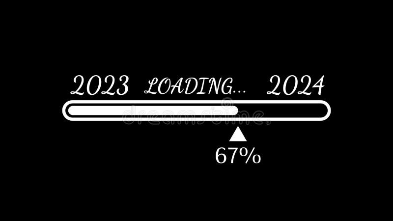2024 New Year Welcome, Loading and Progress Status Image Stock ...