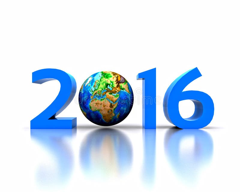 New Year 2016 stock illustration. Illustration of nations - 49922382