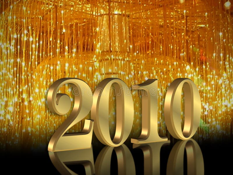 New Years Eve 2010 Graphic Clock Stock Illustration - Illustration of ...
