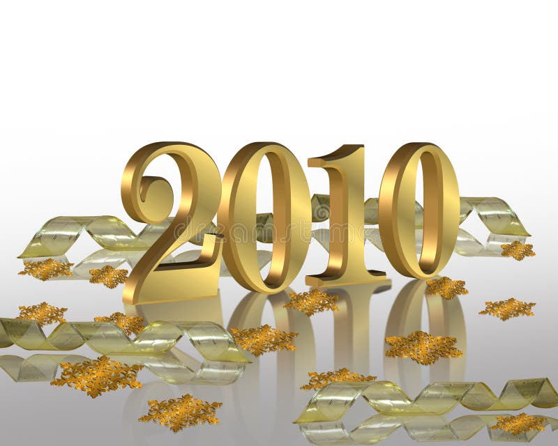 New Years Eve 2010 Party Invitation Stock Illustration - Illustration ...