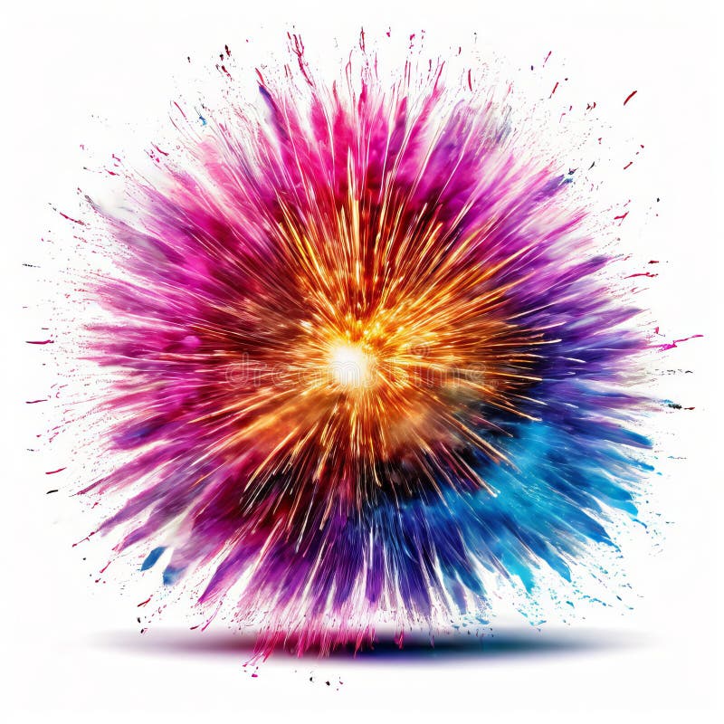 New Years Eve Fireworks Chalk Piece Exploding into a D Stock Photo ...