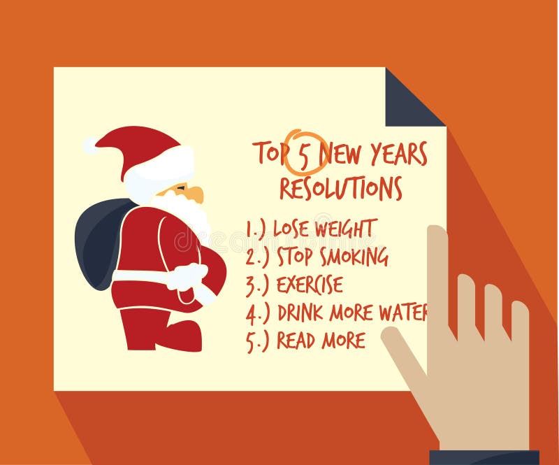 New years resolution stock vector. Illustration of isolated - 52045006