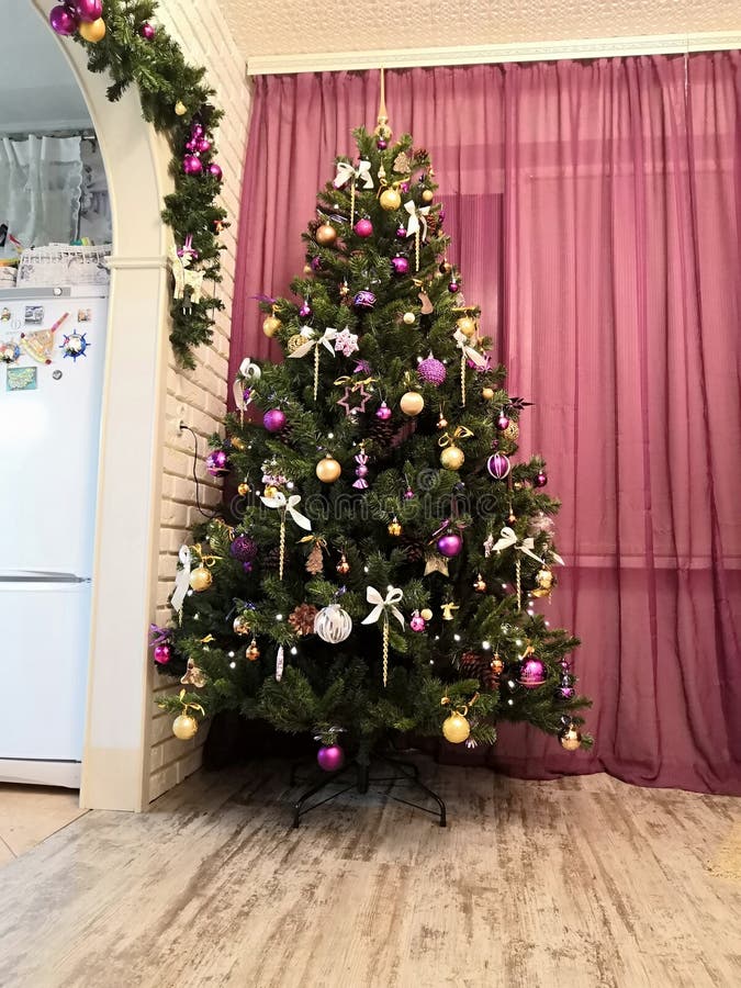 New years tree stock image. Image of trees, cristmas - 136231389