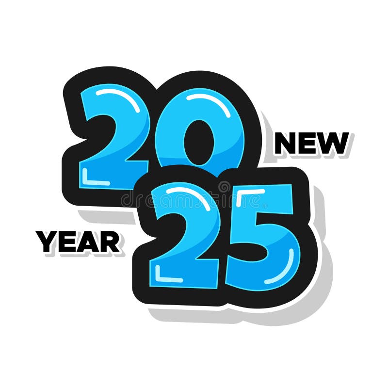 New Years 2025 Vector Design Stock Vector - Illustration of celebration ...