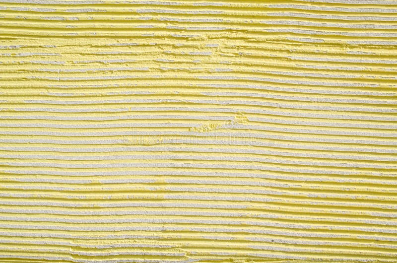 New Yellow Relief Plaster on Wall Closeup Stock Image - Image of ...