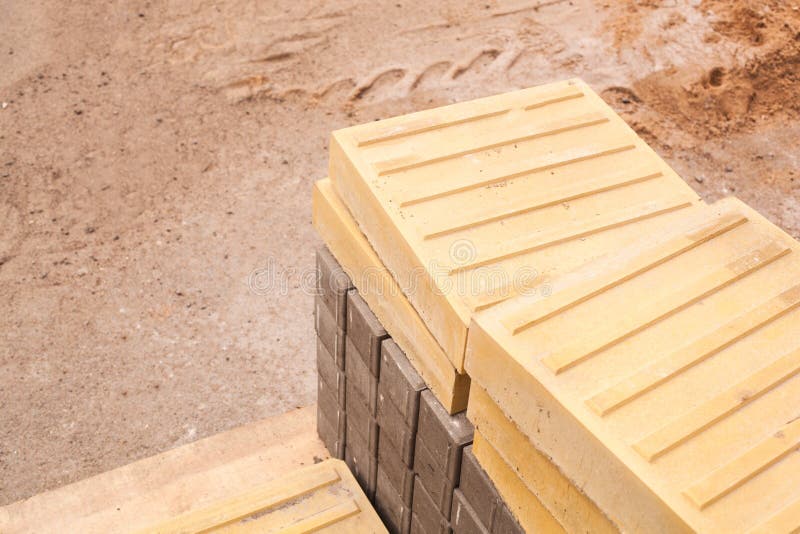 Detectible Warning Pavers Stock Photos - Free & Royalty-Free Stock ...