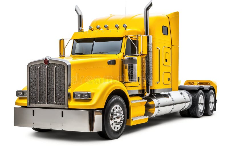 New Yellow Truck. Generative AI Stock Illustration - Illustration of ...
