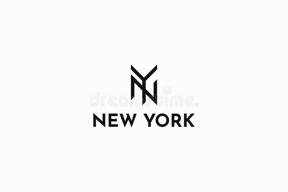NY Letter Logo for New York Template Design Label Brand Identity Stock ...