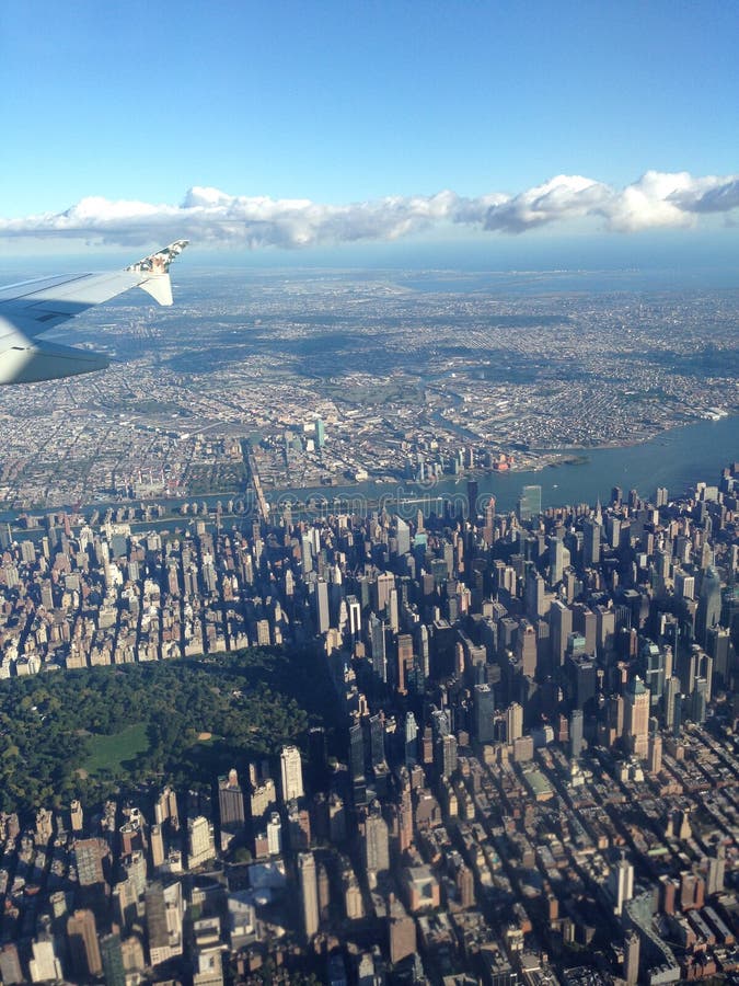 New York from above editorial photo. Image of york, flying - 107343391
