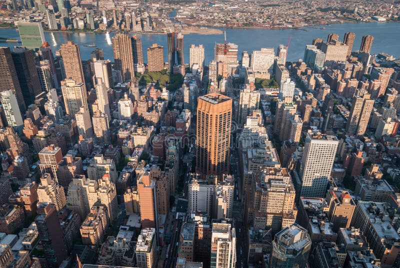 New York aerial stock image. Image of architecture, perspective - 84809403