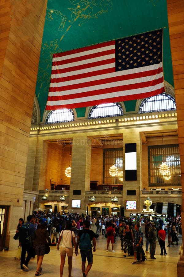NEW YORK - AUGUST 26, 2018: Main Hall Grand Central Terminal, New York ...