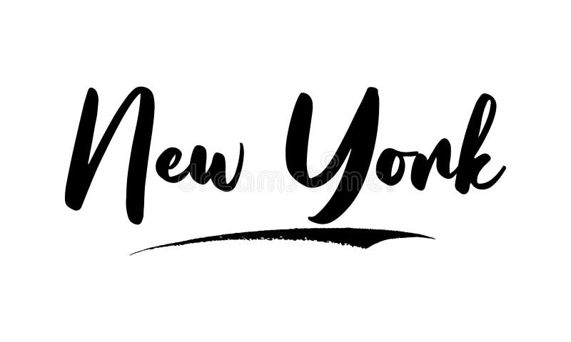 New York Bold Typography Lettering Text Vector Design Quote Stock ...