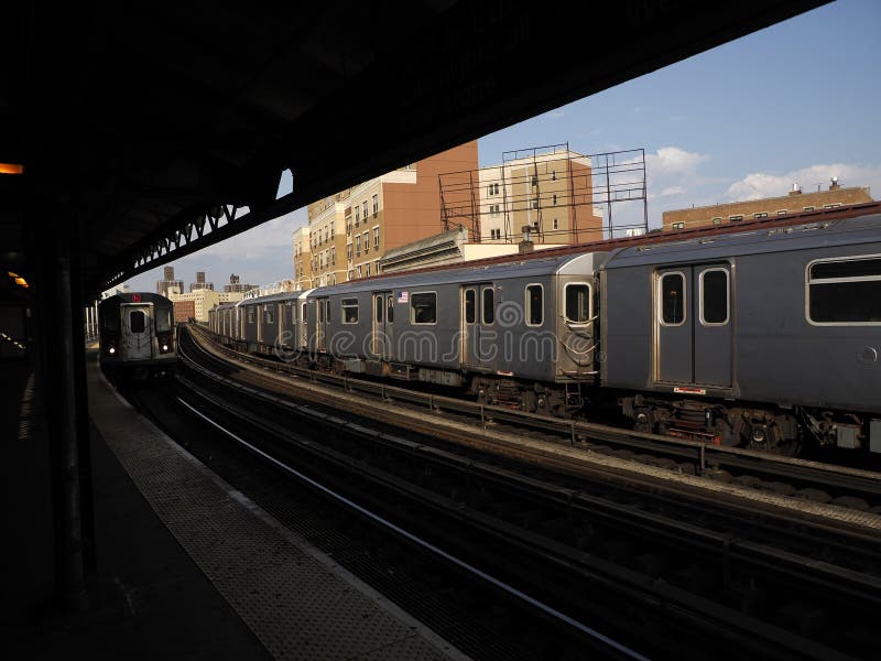 New York Bronx Metro Station Stock Image - Image of train, metro: 346972201