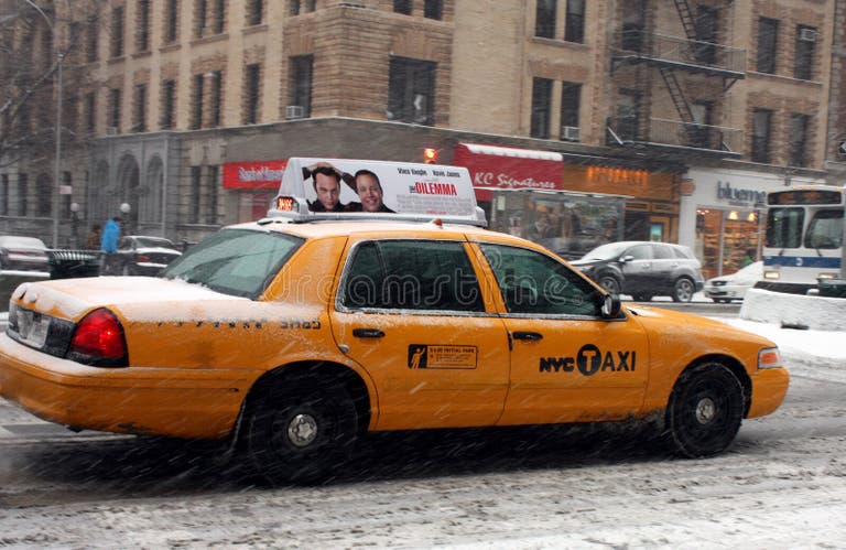 New York City Cab editorial stock photo. Image of drive - 17639188