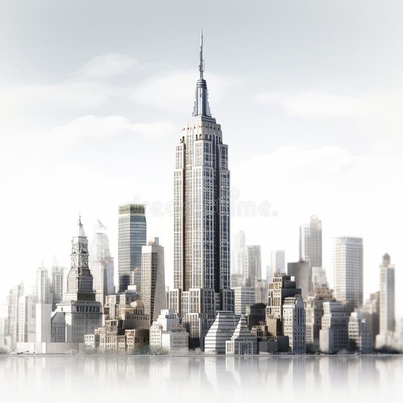 New York City Created with Generative AI Stock Illustration ...