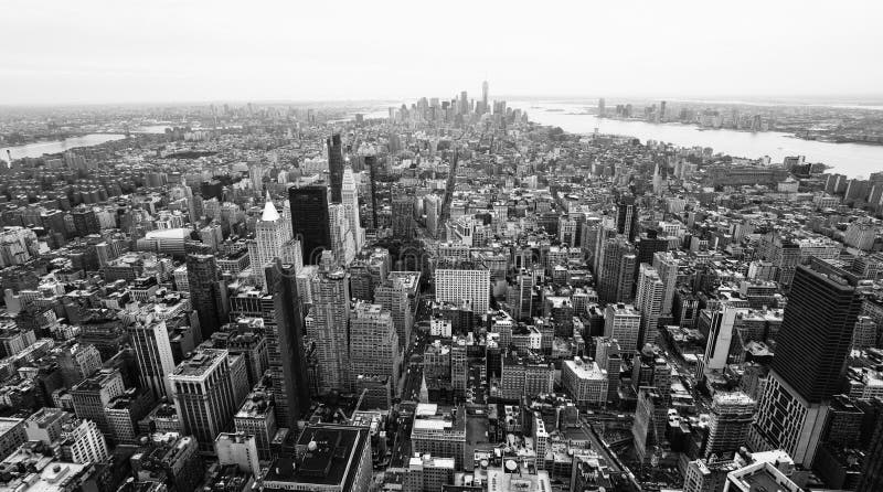 New York City Downtown, Black and White Stock Image - Image of york ...