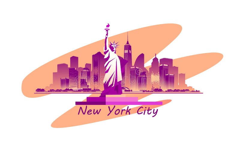 New york city emblem stock vector. Illustration of architecture - 133952091