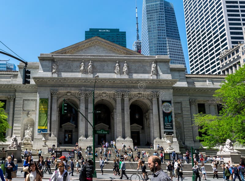 New York City Library editorial photography. Image of park - 60692212