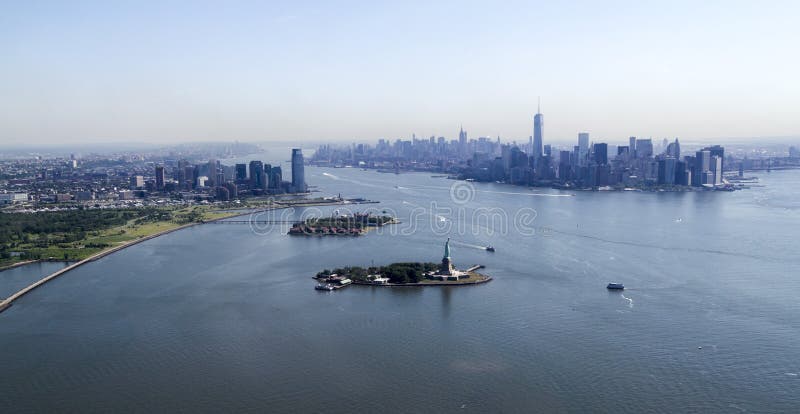 New York City - Manhattan Overview Stock Image - Image of downtown ...