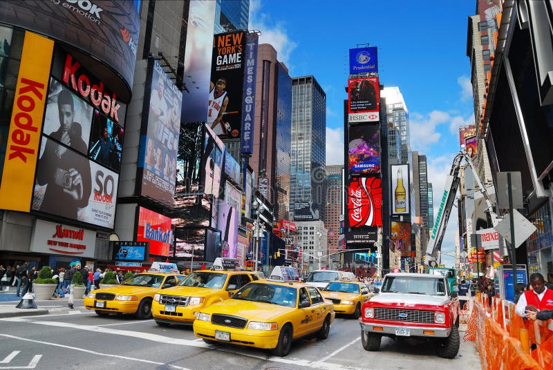 New York City Manhattan Times Square Editorial Stock Image - Image ...