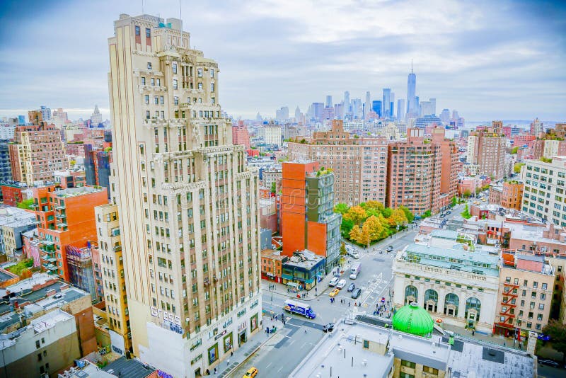 NEw york city midtown view editorial stock image. Image of stick ...