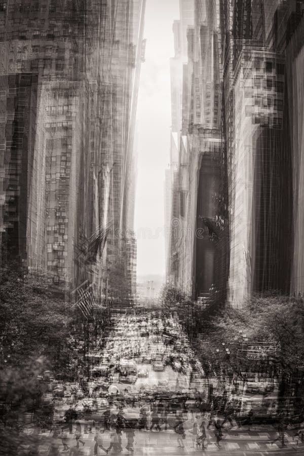 New York City Multiple Exposure Editorial Stock Photo - Image of ...