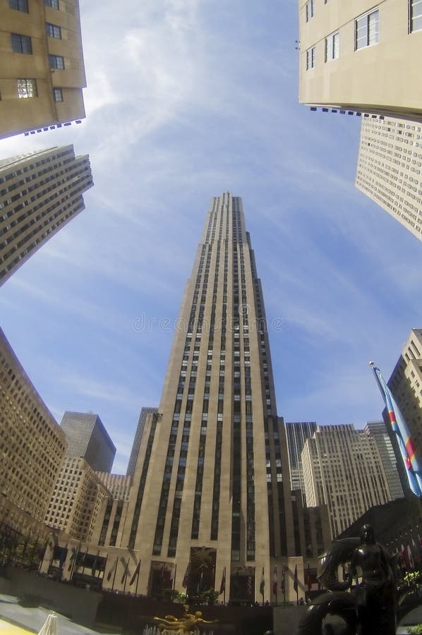 NEW YORK CITY - September 02 - 2017: Grand Angular View Over the ...