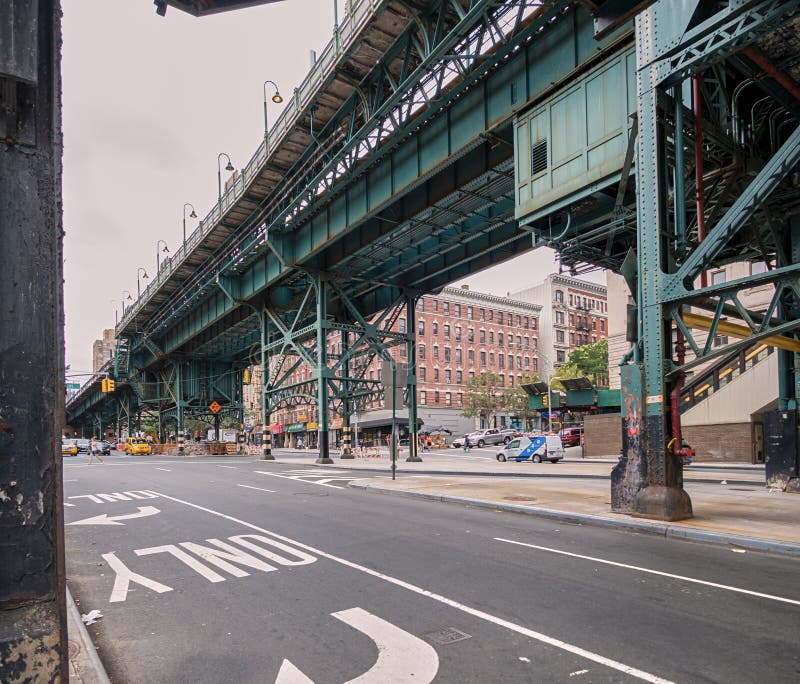 New York City Subway Station in the Manhattan Stock Photo - Image of ...