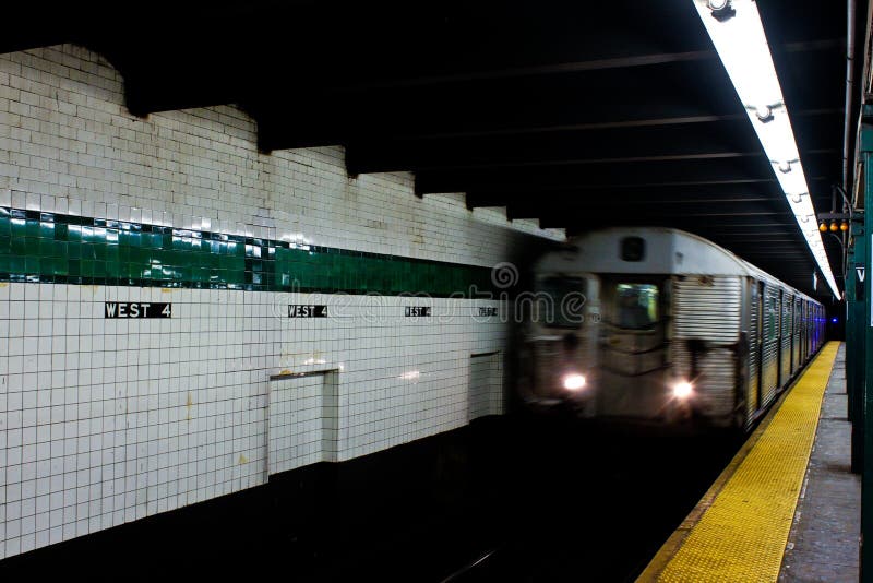 New York City Subway Train editorial stock photo. Image of ...