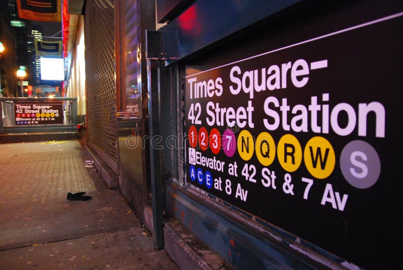 New York City Times Square Station Editorial Photography - Image of ...