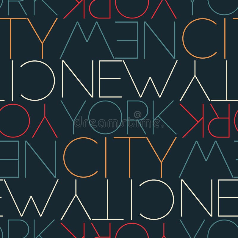 New York City, USA Seamless Pattern Stock Vector - Illustration of ...