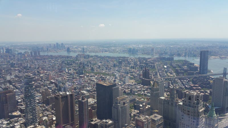 New York City View from 100th Floor Stock Image - Image of panorama ...