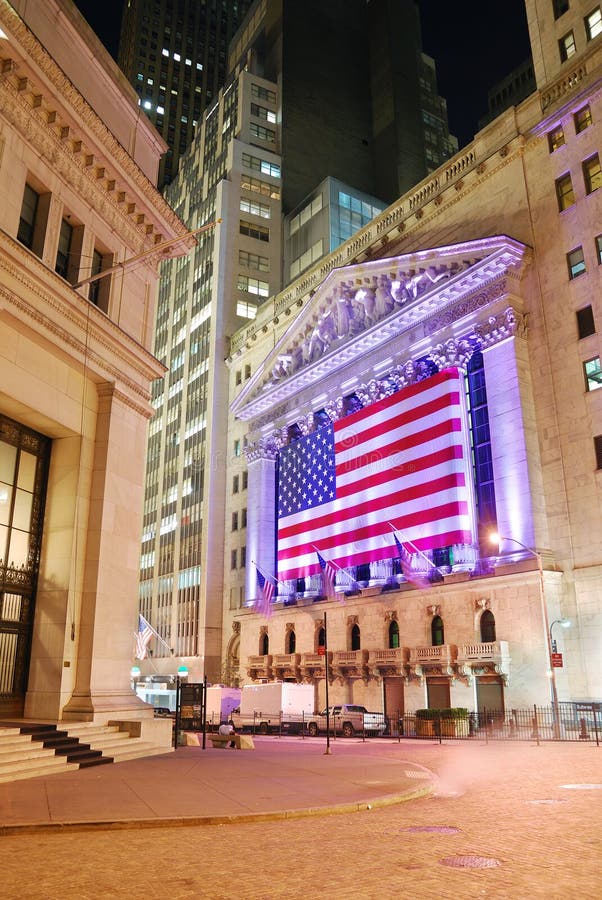 Wall Street Station, New York City Stock Image - Image of sign, morning ...