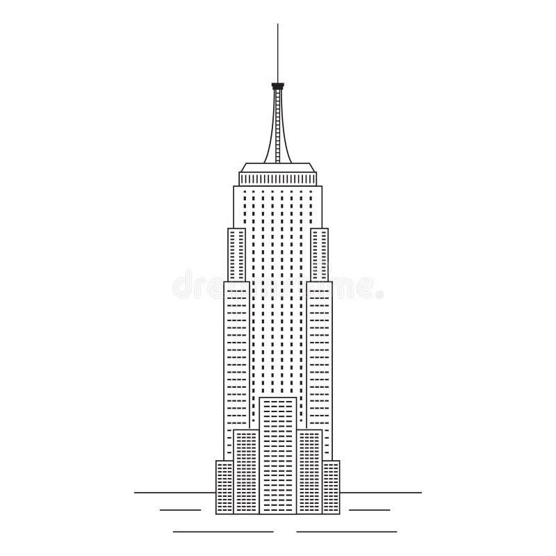 Empire State Building Vector Stock Illustrations – 672 Empire State ...