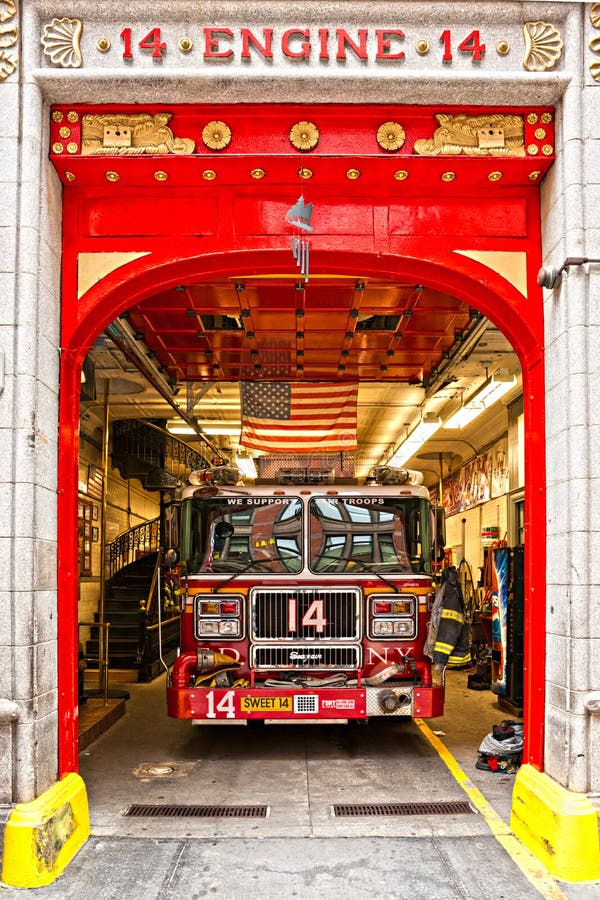 New York Fire Department Engine 14. Editorial Stock Image - Image of ...